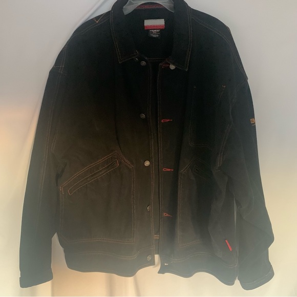 FUBU | Jackets & Coats | Fubu The Collection Jacket Denim Jeans Black ...